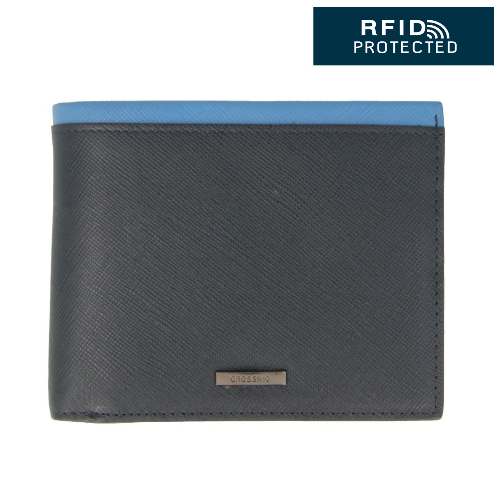 Buy Crossing Passage Bi-Fold Leather Wallet With Flap & Coin Pouch RFID ...