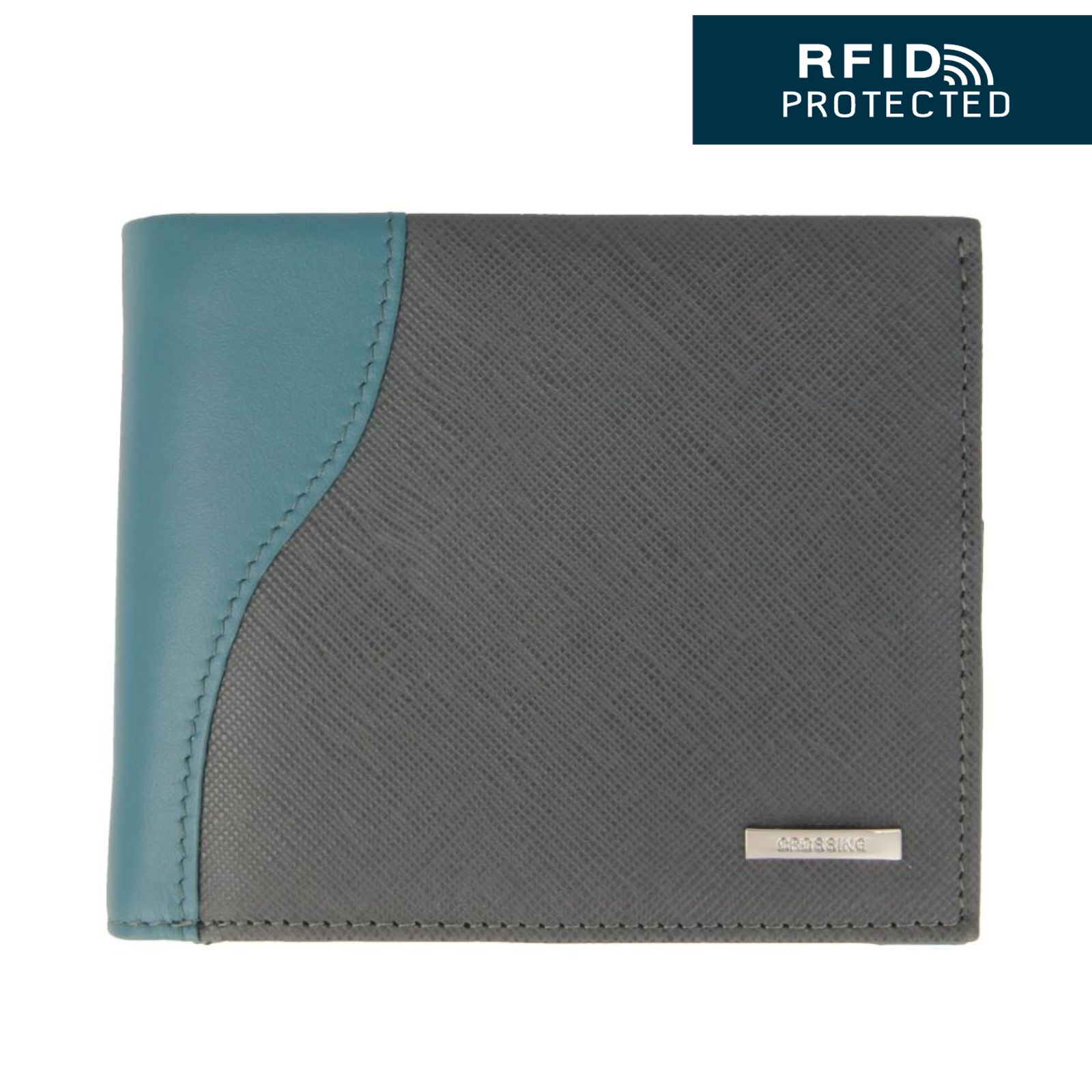 Buy Crossing Invention Bi-Fold Leather Wallet With Flap & Coin Pouch ...