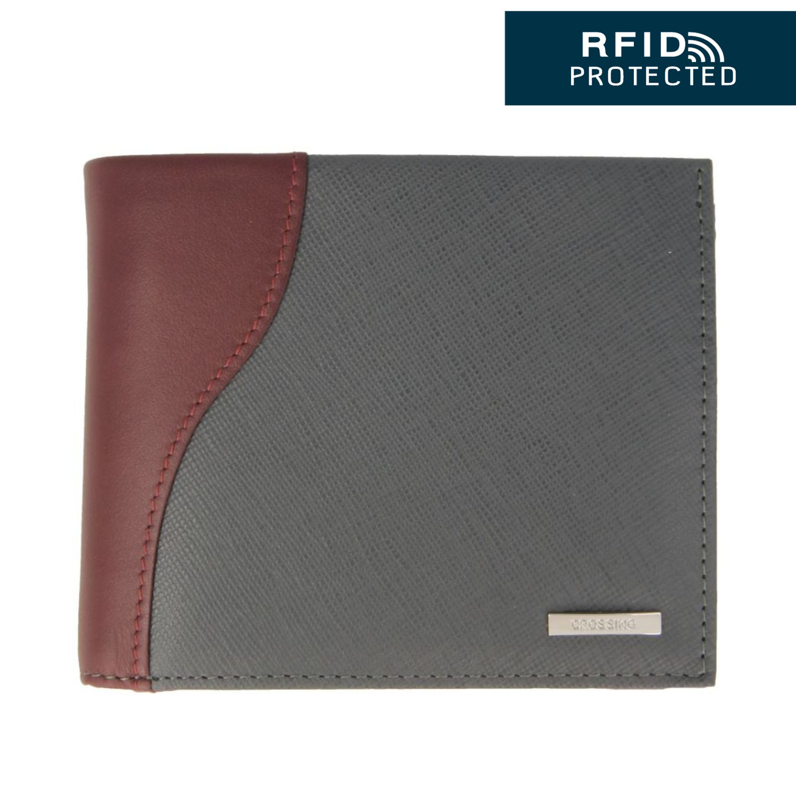 Buy Crossing Invention Bi-Fold Leather Wallet With Flap & Leather Coin ...